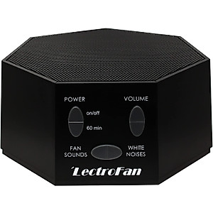 LectroFan High Fidelity White Noise Machine with 20 Unique Non-Looping Fan and White Noise Sounds and Sleep Timer