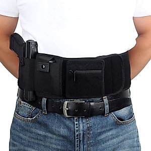 Gun Holster for Men Holsters for Concealed carryconcealed Carrying Holster Gun Accessories and Abdominal Strap Holster are Flexible Compatible with Many Types of Pistols for Men and Women（50 inch）
