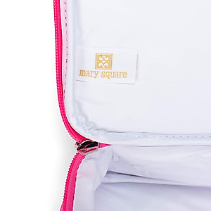 Mary Square Charlotte Floral Peony Water Resistant Soft Cooler Insulated Lunch Bag Tote