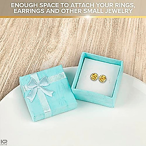 24Pcs Small Gift Boxes for Jewelry - Hard Cardboard Boxes Ring Box for Proposal Earring Boxes Necklace Gift Boxes for Jewelry Organizer Box - Ring Boxes for Wedding Valentines Gift Boxes for Presents