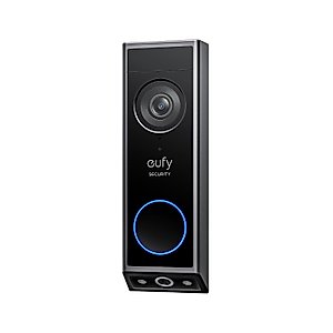 eufy Security Video Doorbell E340, Dual Cameras with Delivery Guard, 2K Full HD and Color Night Vision, Wired or Battery Powered, HomeBase S380 Compatible, No Monthly Fee (Renewed)