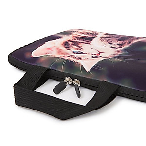 Universal 7-9 inch Tablet Sleeve Ultra-Portable, Neoprene Carrying Sleeve Case Bag Compatible With 7" 8" 8.5" 8.9" 9" Apple iPad Mini, Samsung, Google, HP, Acer (Purple Butterfly)