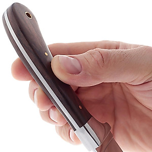 Best fixed knife with Wood Handle - Cool Knives for Indoor and Outdoor Cooking Carving Slicing Cutting - Chopping Meat Turkey Vegetables - Camping Hiking Survival 3286