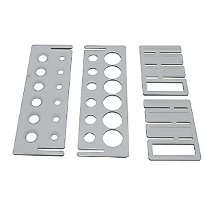 EISCO 12 Hole Test Tube Stand - Holds (6) 30 mm Diameter and (6) 15 mm Diamater Tubes, Stand is Made of Polythene