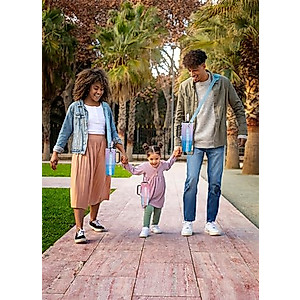 ZOYEPIN Halloween Water Bottle Carrier Bag with Pouch, Durable Stanley Carrier for Stanley 40 oz Tumbler with Handle, with Extra One Blind Box Straw Cover, Stanley Cup Accessories for Travelling