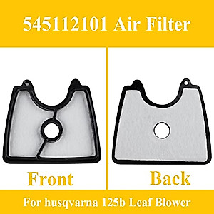 HUZTL 581798001 Fuel Line Kit Air Filter Kit Adjustment Tool for Husqvarna 125B 125BX 125BVX Leaf Blower