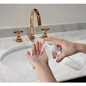 Pump Bottle, Dedoot 2 Pack Clear Empty Plastic Bottles with Pump 10oz Pump Bottle Dispenser for Shampoo, Lotion and Wash Soap