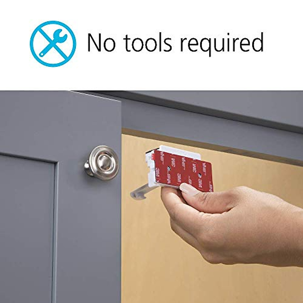 Safety 1st Adhesive Cabinet 8 Piece Latch, White