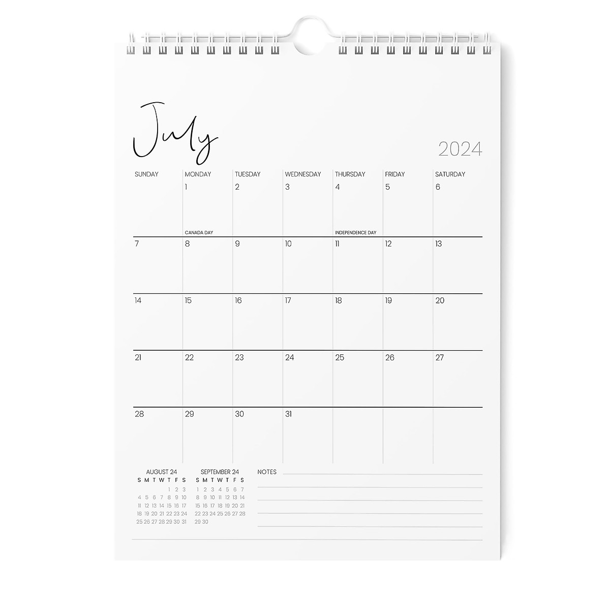 Karto Wall Calendar 2024-2025 - Vertical 8.5x11 inch Runs Until December 2025 - Boost Your Productivity and Easy Planning with the Aesthetic Monthly Calendar - Cursive