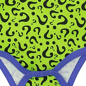 WARNER BROS DC Comics Justice League Batman Joker Riddler Newborn Baby Boys 5 Pack Short Sleeve Bodysuits Superheroes 3-6 Months