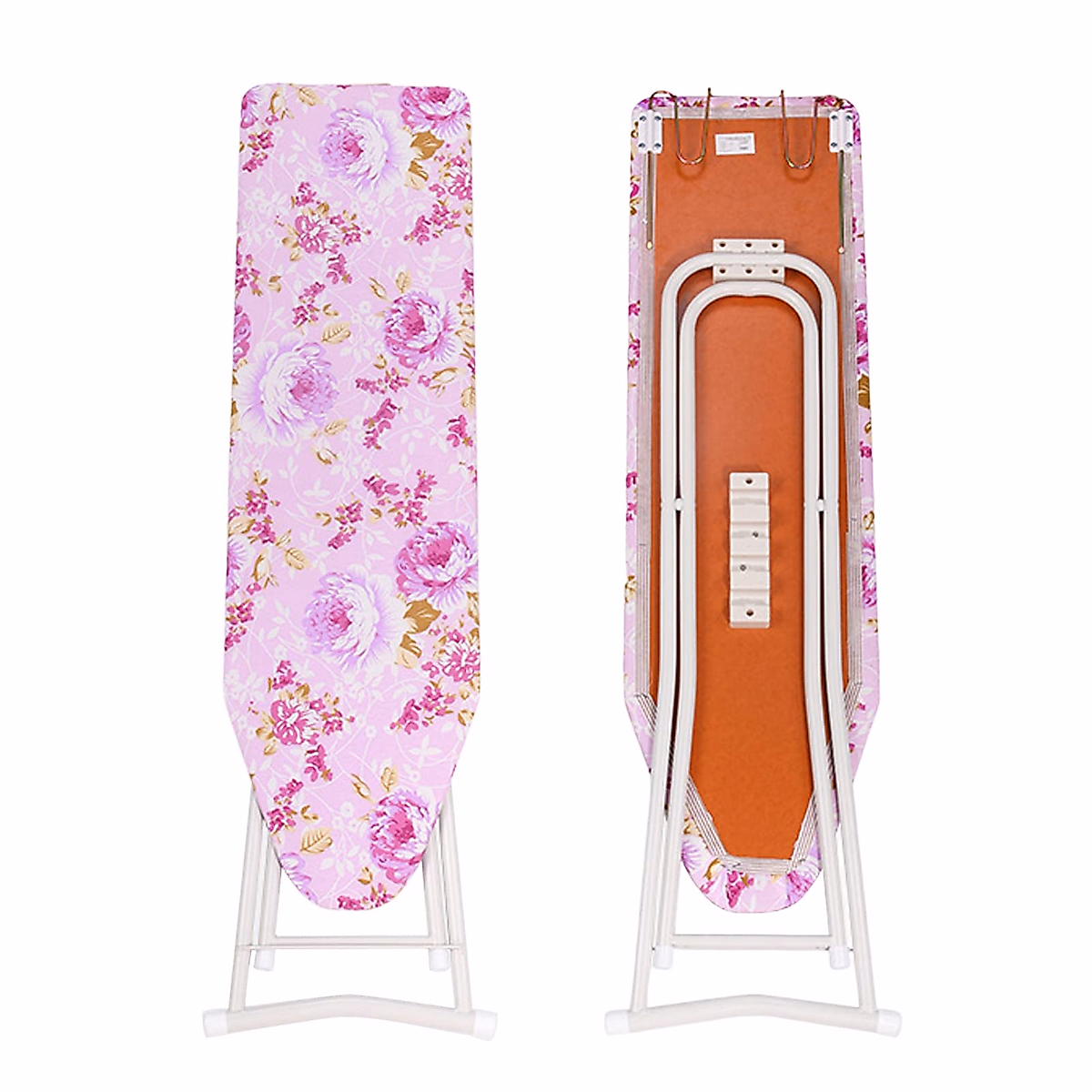 PERZOE Extra-Wide Folding Ironing Board, Height Adjustable Non-Slip Wear Resistant Clothes Ironing Board with Heavy Sturdy Folding Legs