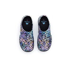 Anywear Journey Nurse Shoes Injected Molded EVA Slip-On Garden Shoes, Chef Shoes, 8, True Colors