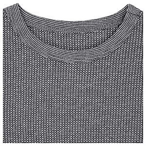 Fruit of the Loom Boys' Premium 2-Pack Thermal Waffle Crew Top, Heather Greystone/Natural, 14-16