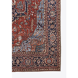 Momeni Afshar Polyester Area Rug, Red, 10' X 14'
