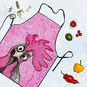 YISHOW Regniz Aprons for Women Plus Size Adult Aprons Funny Chicken Illustration for Inspiration Kitchen Woman Aprons Aprons Bulk Adultsimple