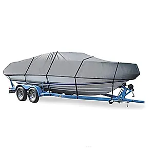 SBU Grey Boat Cover Compatible for Regal 1900 BR/1900 FASTRAC BOWRIDER W/SWPF 2012, Trailering Storage Mooring
