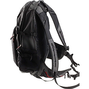 Navitech Action Camera Backpack & Red Storage Case with Integrated Chest Strap - Compatible with Apexcam M90 Pro EIS Action Camera