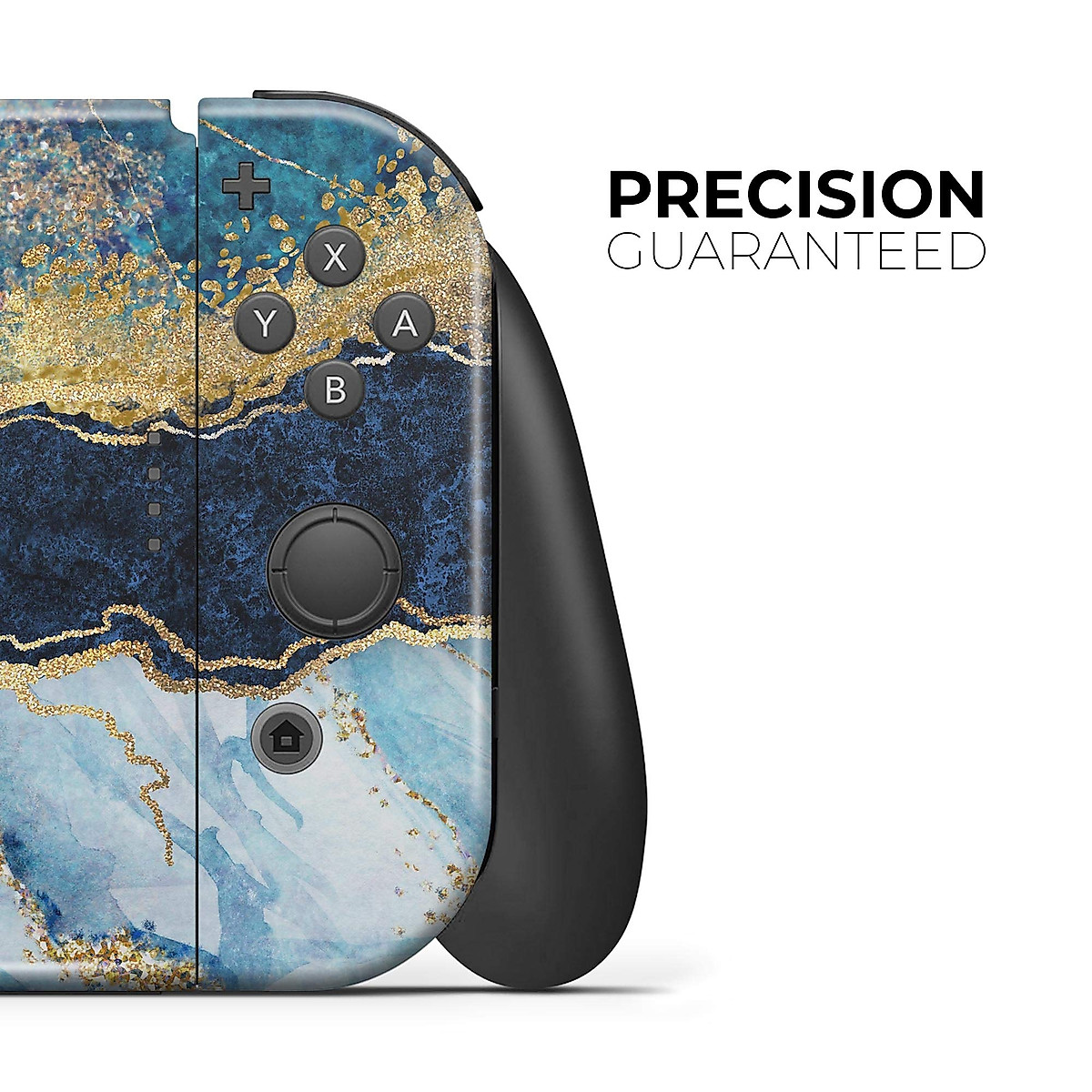 Design Skinz Foiled Marble Agate - Skin Decal Protective Scratch-Resistant Removable Vinyl Wrap Kit Compatible with The Nintendo Switch Console, Dock & JoyCons Bundle
