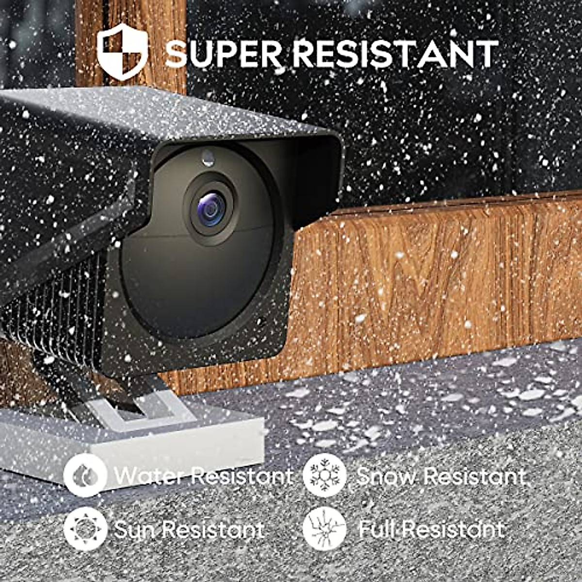 Protective Silicone Skins for Wyze Cam Outdoor，Weatherproof Case/Cover Accessories for Wyze Outdoor Camera Wireless Smart Home Camera (Black-2 Pack)