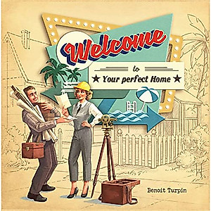 Welcome to... Your Perfect Home Board Game | City Building Strategy Game | Narrative Adventure Game for Adults and Kids | Ages 10+ | 1-6 Players | Avg. Playtime 25 Minutes | Made by Blue Cocker Games
