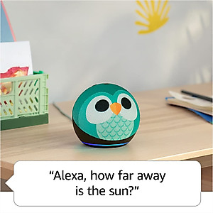All-New Echo Dot (5th Gen, 2022 release) Kids | Designed for kids, with parental controls | Owl