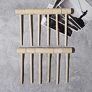 36 Pieces Wooden Breakable Heart Hammers for Chocolate, Small Wood Candy Mallets