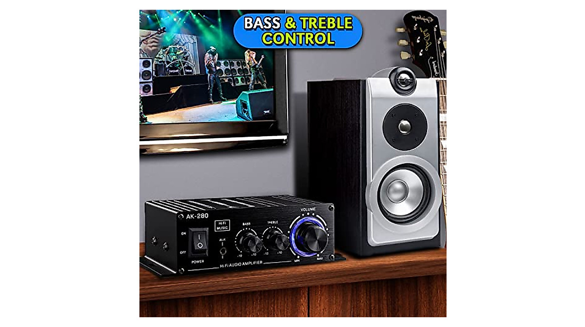 Facmogu AK280 200W Mini Audio Amplifier for Home & Car
