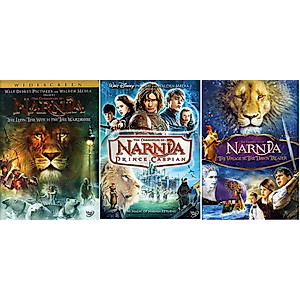 The Chronicles of Narnia Trilogy 1 2 3 (3 DVD SET, WS) Includes Glossy Print Rounded Edge 4.5 x 5.5 Inch Narnia Art Card