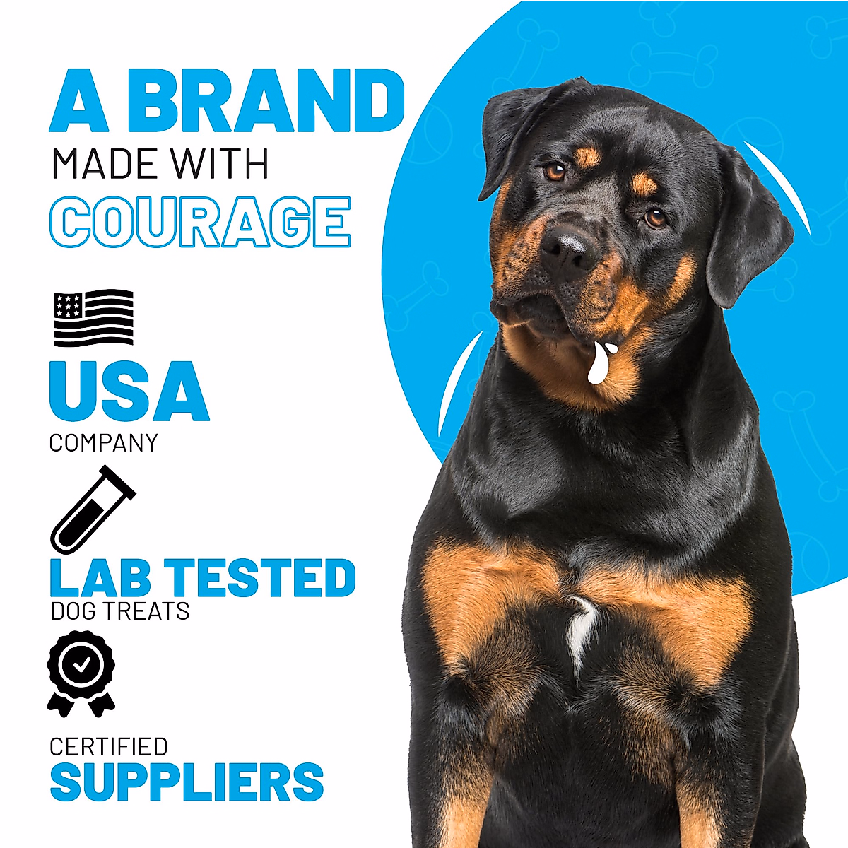 Sitka Farms Bully Dusted Beef Cheek Rolls 5-6" - 4 Count - Extra Thick Dog Chew Bones No Rawhide - Long Lasting Dog Toy - Healthy Teeth and Gums for Small Medium and Large Dogs