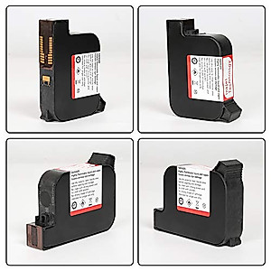 TIKTONER Original Ink Cartridge for 1580p1 Handheld Inkjet Printer Durable Quick Dry Replacement 42ml Ink Cartridge (Black)