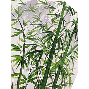 Large Hand Painted Traditional Chinese Painting Black and White Modern Landscape Canvas Wall Art Handmade Bamboo Artwork