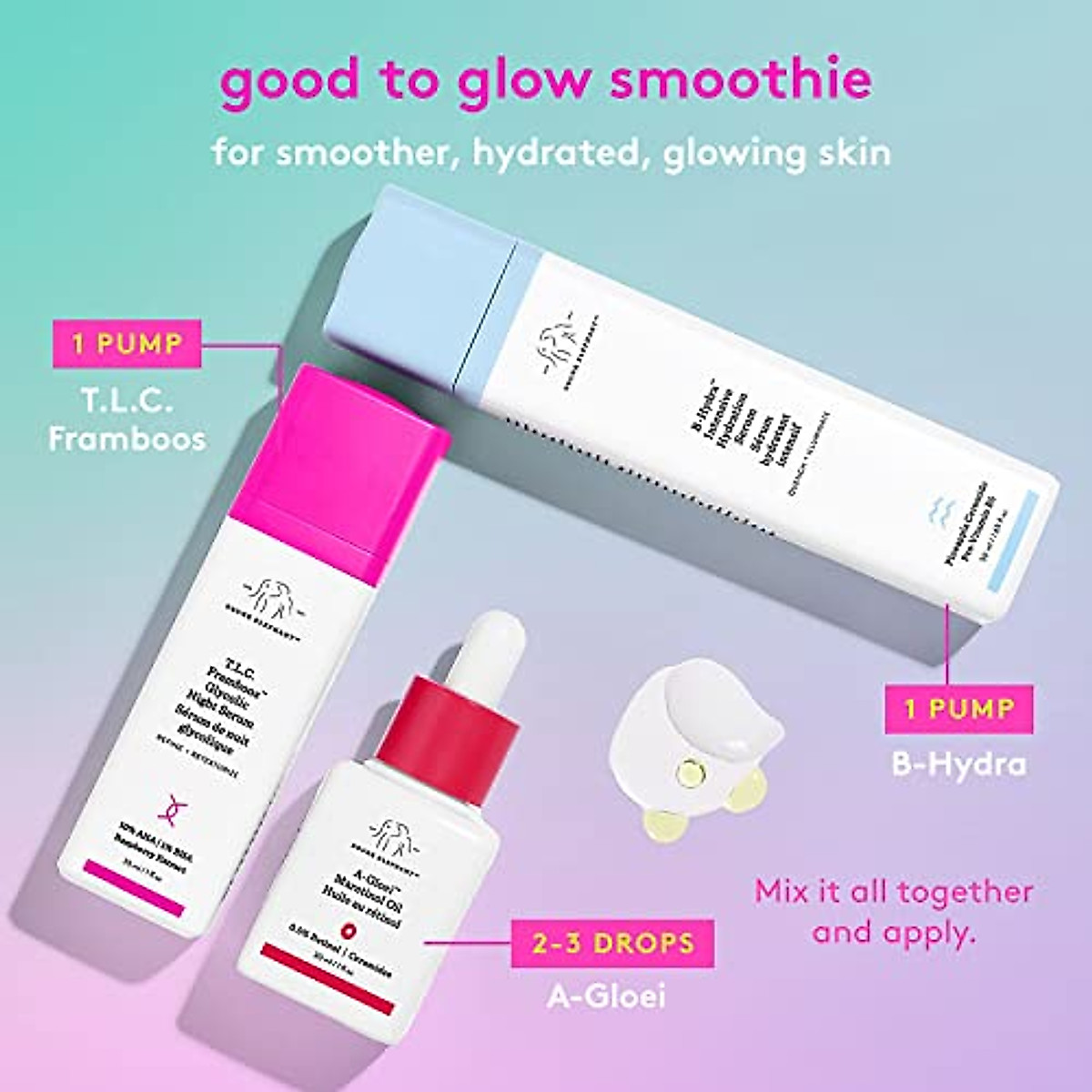 Drunk Elephant B-Hydra Intensive Hydration Serum for All Skin Types (50 mL / 1.69 Fl Oz)