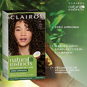 Clairol Natural Instincts Demi-Permanent Hair Dye, 6R Light Auburn Hair Color, Pack of 1