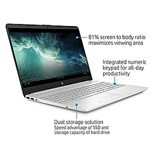 2021 HP Flagship 15.6” HD Laptop Computer, AMD Ryzen 3 3250U up to 3.5GHz (Beat Intel i5-7200U), 16GB RAM, 128GB SSD+1TB HDD, HD Webcam,Remote Work,WiFi, Bluetooth 4.2, HDMI, Win10 S, w/Marxsol Cables