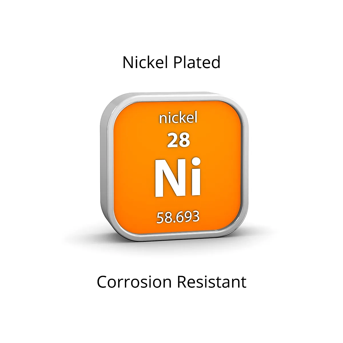 Fifty (50) 8-32 Nickel Plated Acorn Hex Cap Nuts (BCP239)
