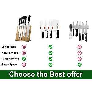 10 Inch Knife Magnetic Strip Use as Magnetic Knife Holder for Wall - Magnetic Knife Strip - Magnetic Knife Bar - Wall Kitchen Magnetic Rack Holder