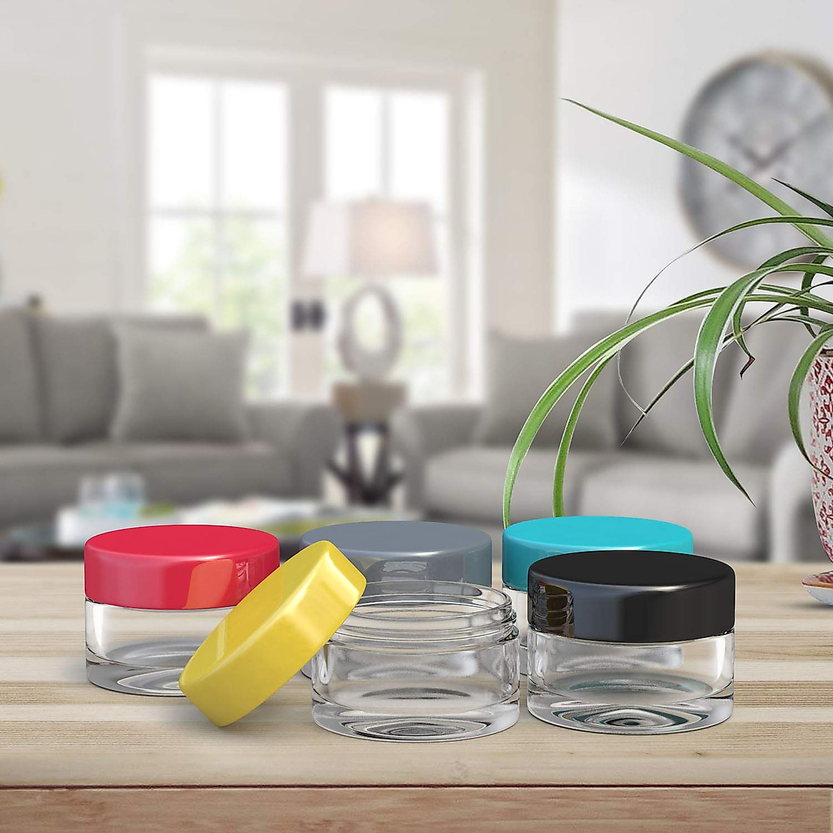 10 ml Tiny Travel Jars with Lids - Travel Cream Jars, Small Containers for Lotion, Cosmetic, Cream, Makeup Sample Containers - Mini Sugar Scrub Containers Body Butter Jars Small Travel Size Containers