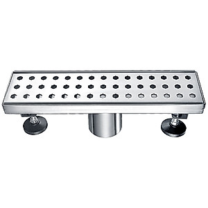 Dawn LTS120304 Thames River Series Linear Shower Drain, 12-Inch
