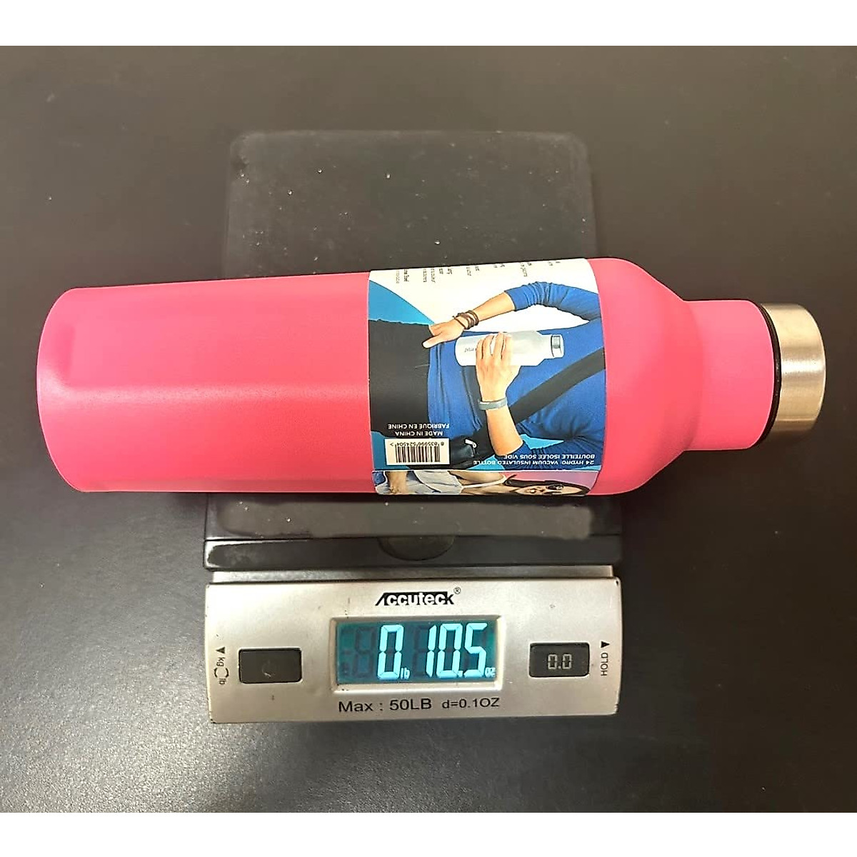 Neoflam Airtight 17oz Insulated Stainless Steel Tumbler – Slim, Cupholder Friendly Travel Mug, Reusable Hot & Cold Drink Bottle for Coffee, Water, Iced Tea & More (500ml, Hot Pink)