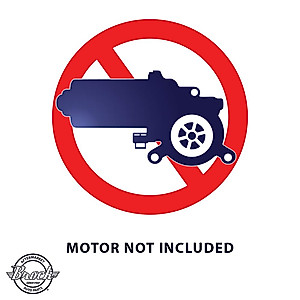 Brock Aftermarket Replacement Front Driver Left Power Window Regulator Without Motor Compatible With 2007-2017 Ford Expedition