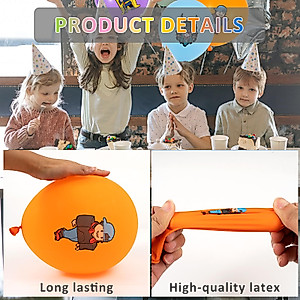 48pcs Game Theme 12in Latex Balloons, Video Game Theme Birthday Party Supplies Decorations for Boys Girls Teens Kids, 8 Unique Avatar Designs, Kauai Sun™