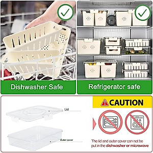 Sousnous Air-tight Divided Veggie Tray with Lid, Berry Container with Colander, Portable Fruit Keeper Box Refrigerator Organizer Bin, Fridge Produce Saver， 1 Pack
