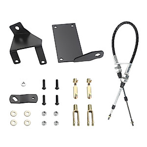 Upgrade Transfer Case Cable Shift Linkage Compatible with Jeep Wrangler TJ 4WD 1997-2006 jeep Heavy Duty Tansfer Case Shift Cable Conversion Kit