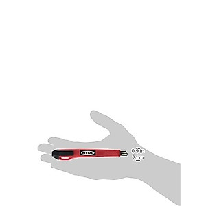 Hyde Tools 42045 Hyde Auto Utility Knife with 1-Piece Positive Lock, 9 Mm, Stainless Steel