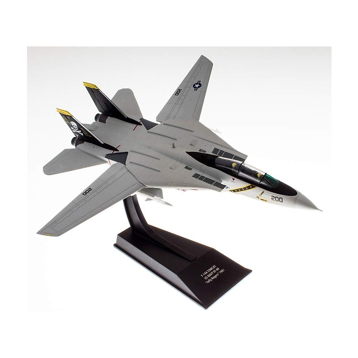 OPO 10 - 1/100 F-14A Tomcat US Navy VF-84 Military Fighter Aircraft 1981 Pirate Jolly Rogers (CP01)