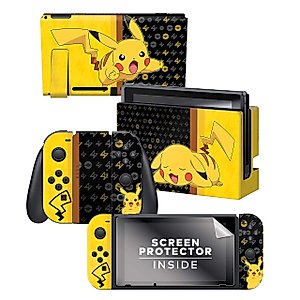 Controller Gear Skin & Screen Protector Set - Pokemon - Pikachu Set 1