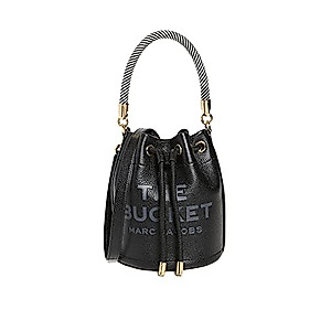 Marc Jacobs Women's The Leather Bucket Bag, Black, One Size