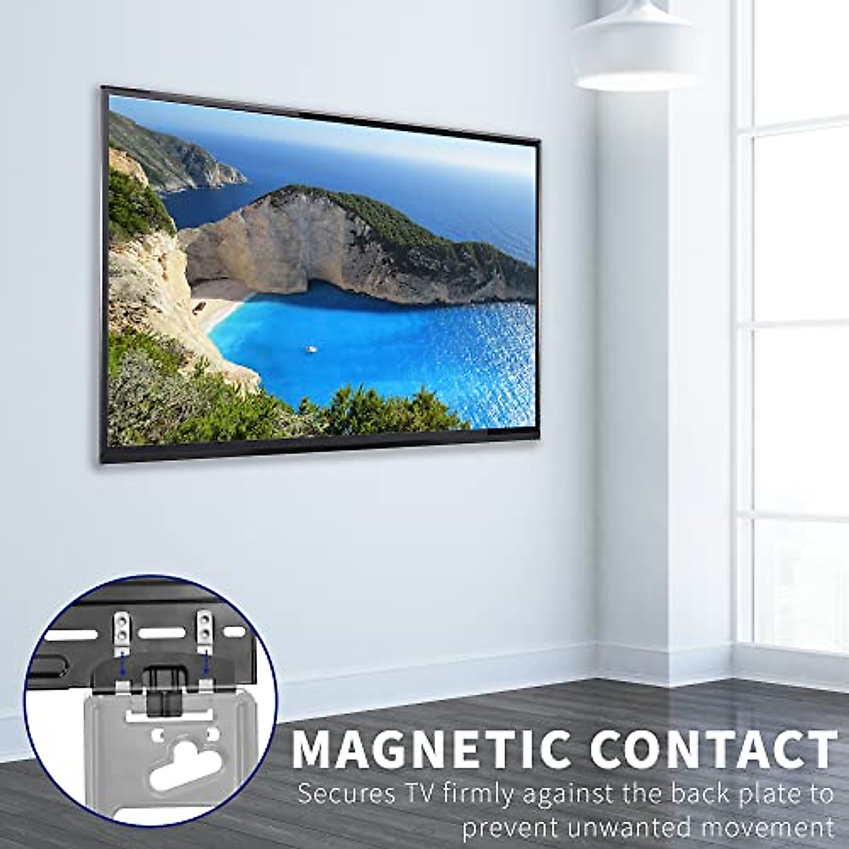 VIVO Micro-Gap Flat TV Wall Mount Designed for 43 to 85 inch 2021 Samsung Neo QLED, QLED (excluding AU7000, Q80A), Crystal UHD TVs, The Frame TV, Ultra Slim Profile, Max VESA 1200x800, Mount-TVSG1