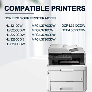 NUCALA TN-227 TN227 (3 Pack, Black) Compatible TN227BK TN-227BK Toner Cartridge Replacement for MFC-L3750CDW L3730CDW, HL-3230CDW 3270CDW 3230CDN, DCP-L3550CDW L3510CDW Printer