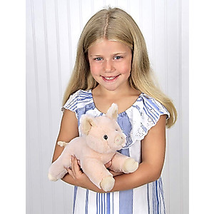 Bearington Pig E. Sue Plush Pig Stuffed Animal, 12 Inches